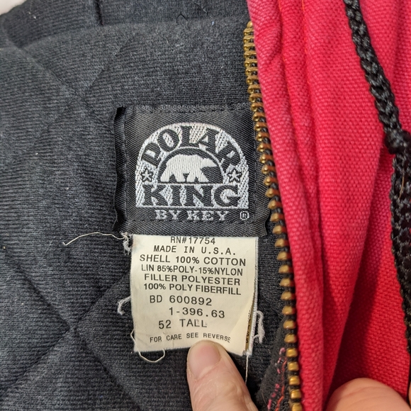 polar king | Jackets & Coats | Distressed Polar King Jacket Insulated Work Red 52 Tal Usa Mens ...
